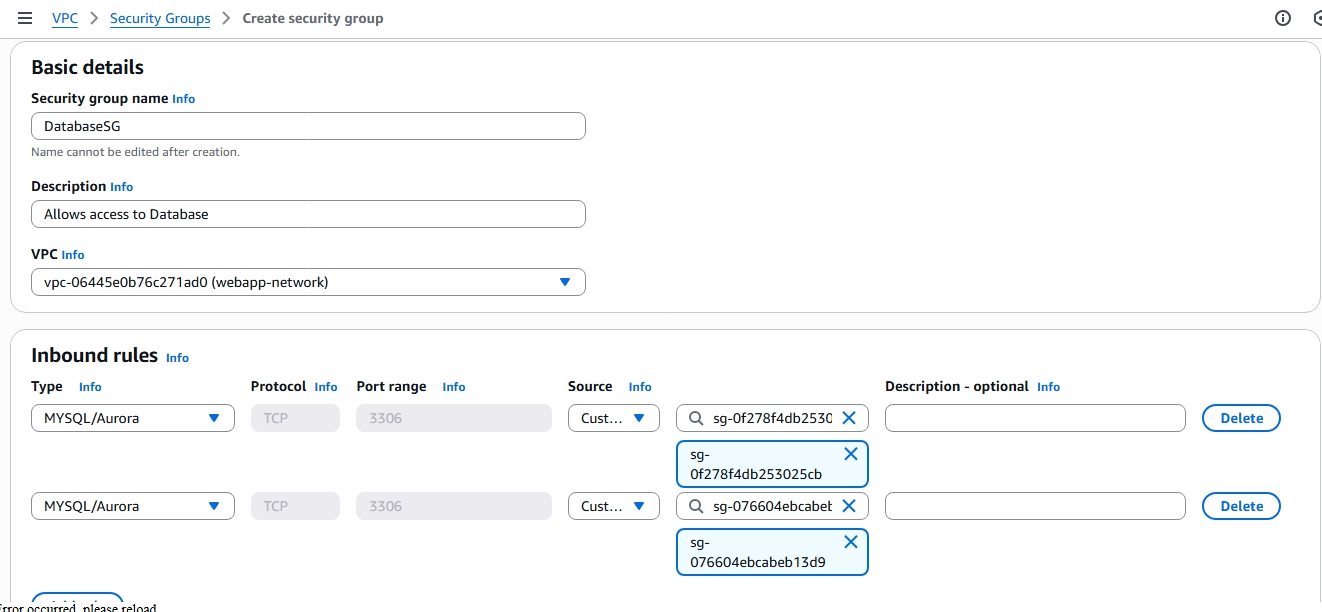 3-Tier Web Application on AWS